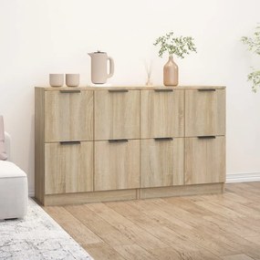 Příborníky 2 ks dub sonoma 60 x 30 x 70 cm kompozitní dřevo 3115806