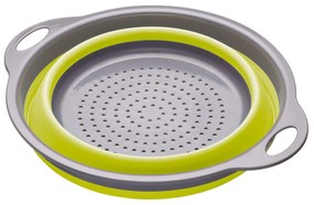 Cedník KitchenCraft 24 cm, skládací zelený CWGCOLGRN