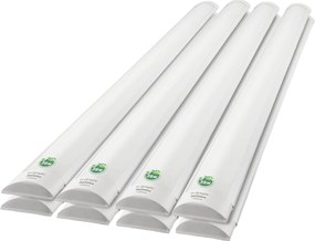 BERGE Sada 4 x povrchově montovaných LED svítidel 36W 120cm zářivkový panel pro garáž a dílnu
