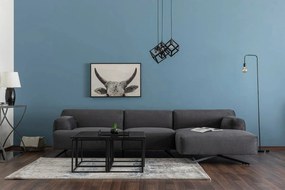 Hanah Home Rohová pohovka MARIA antracitová pravá