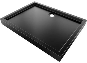 Mexen Flow+ obdélníkový sprchový kout 100 x 90 cm, černý mat - 46R709010H