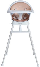 OnaDnes -20% Bílá plastová jídelní židlička Quax Ultimo 62 - 92 cm