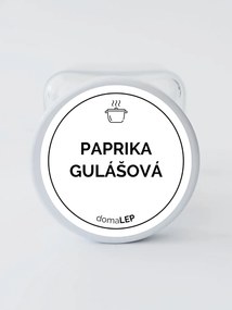Samolepka na kořenky PAPRIKA GULÁŠOVÁ bílá 5 cm tučné písmo