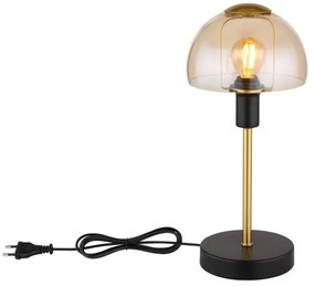 Globo 21914A - Stolní lampa KOKKINI 1xE14/25W/230V černá/zlatá