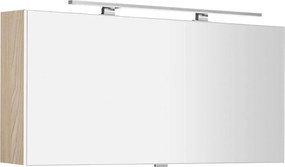 Sapho Cloe - Zrcadlová skříňka s LED osvětlením 120x50x18 cm, jilm bardini CE120-0013