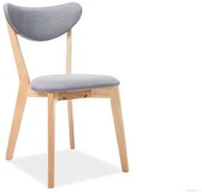 Signal Dřevěná jídelní židle BRANDO dub šedá typ.130
