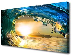 Obraz na plátně Vlna Moře Západ Příroda 140x70 cm