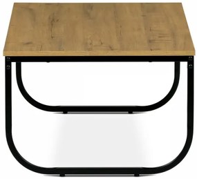 Konferenční stolek MDF divoký dub černý kov CT-622 OAK