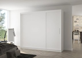 Šatní skříň s posuvnými dveřmi Antos - 250 cm Barva: Černá