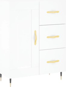Skříň highboard bílá 69,5 x 34 x 180 cm kompozitní dřevo 3199985