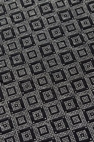 Oválný koberec Black Marble 60x90 cm černý