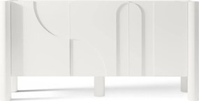 Designová komoda Lunaria 160 cm bílá