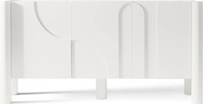 Designová komoda Lunaria 160 cm bílá