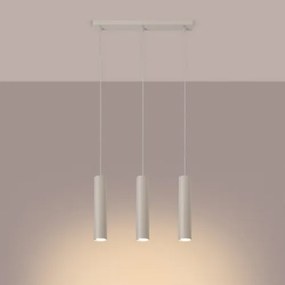 Závěsné svítidlo SOLLUX LAGOS 3L krémová GU10 3x10W bez žárovek SL.1481