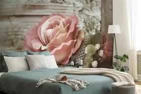 Fototapeta elegantní vintage růže - 225x150 cm