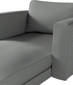 Potah na IKEA Norsborg šezlong s loketními opěrkami barva modrá látka pletený vzor