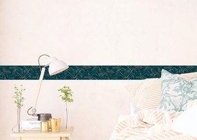 Samolepící bordura na zeď Zlatavé Listí | 5 m x 13.8 cm | DWB8403