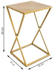 Stojan na květiny 40 cm zlatý