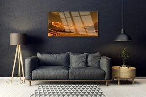 Obraz na skle Poušť Vesmír Krajina 125x50 cm