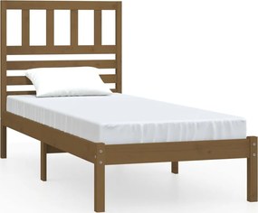 vidaXL Rám postele masivní borovice 75 x 190 cm Small Single [3100986] Barva: Bílá