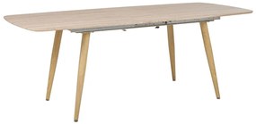 Jídelní stůl 180/210 x 90 cm HAGA světlé dřevo Beliani