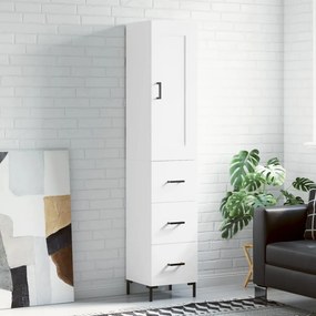 Skříň highboard bílá 34,5 x 34 x 180 cm kompozitní dřevo 3200193