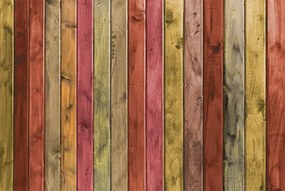 Vliesová fototapeta Dimex Wood Plank Red XL-165 330x220 cm