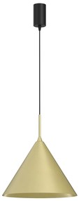 Závěsné svítidlo Capital, 1x zlaté kovové stínítko, (fi 32cm), b
