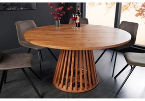 Massive home | Kulatý jídelní stůl MAISON JADE 130 CM masiv akácie