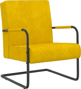 vidaXL Konzolová židle samet [325728] Barva: horčicově žlutá