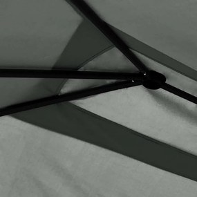 Altán 3 x 4 x 2,6 m antracitový 160 g/m² 313616