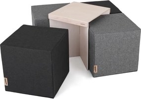 Set stolku se 4 taburety KOSTKO PUR 45