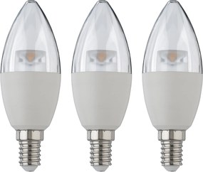 Livarno Home LED žárovka, 2/3 kusy (6 W / E14 / svíčka transparentní)