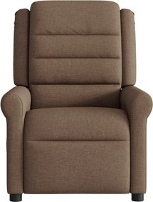 Elektrické polohovací křeslo hnědé textil 3303298