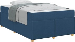 Rám postele s matrací Modrá 120 x 190 cm textil 3399348