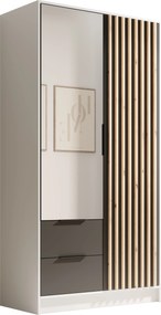 ADRK Furniture Skříň Neri 100 se zrcadly W-NER-100-WB