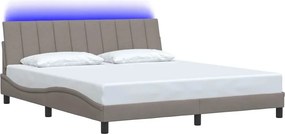Rám postele bez matrace Hanko taupe 180 x 200 cm textil 3310479