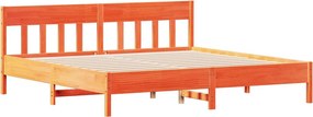 Postel bez matrace voskově hnědá 200 x 200 cm masivní borovice 3216202