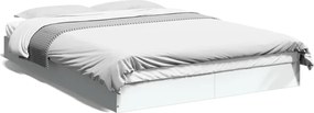 vidaXL Rám postele 120 x 200 cm kompozitní dřevo [842034] Barva: Bílá