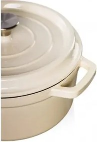 Grand feu Hrnec s víkem litina/smalt 3,5l bílý