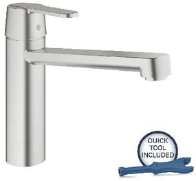 Grohe Get - Dřezová baterie, supersteel 30196DC0