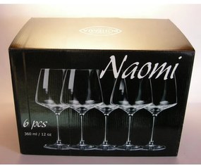 BOHEMIA CORVUS SKLENICE NA VÍNO 360ML SADA 6 KS