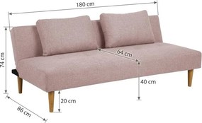 Šedá polohovací/rozkládací pohovka 180 cm Matylda – Bonami Essentials
