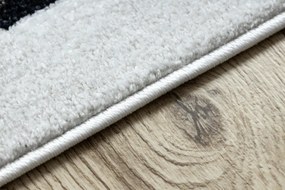 Dywany Łuszczów, Dětský kusový koberec Fun Track cream, 80x150, černobílá, dětský pokoj
