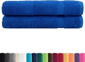 Prémiové ručníky SOLUND 2 ks modré 100x200 cm 600 g/m² 137197