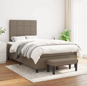 Box spring postel s matrací taupe 120x190 cm textil 3270359