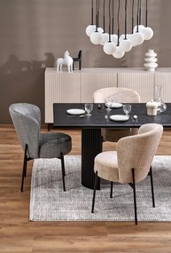 Rozkládací jídelní stůl Bolero 160/250 cm dub přírodní/černý