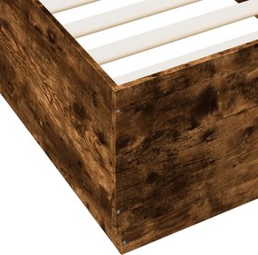 Rám postele kouřový dub 90 x 200 cm kompozitní dřevo 3209727