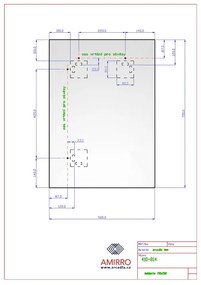 Zrcadlo do koupelny s LED osvětlením - 50 x 70 - Ambiente