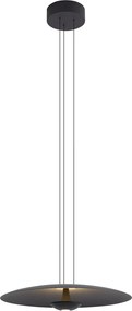 Moderní závěsná lampa černá vč. stmívatelné LED - Smith